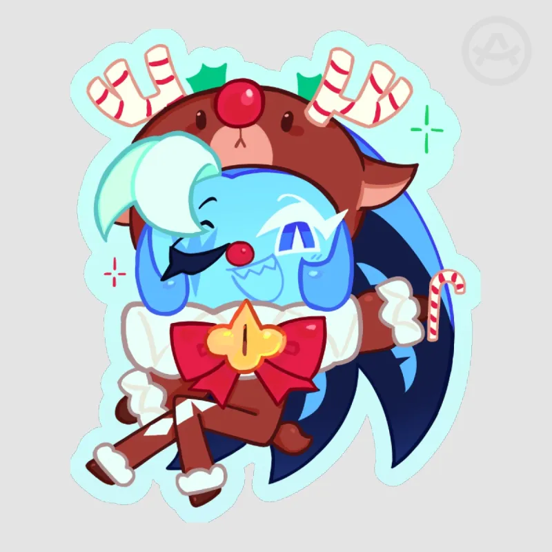 Rudolph Shadow Milk Cookie Sticker by mawskull - ACGGOODS