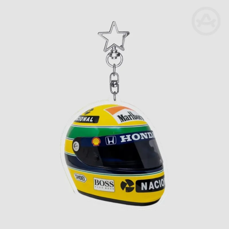 Ayrton senna helmet keychain by Max Miller - ACGGOODS