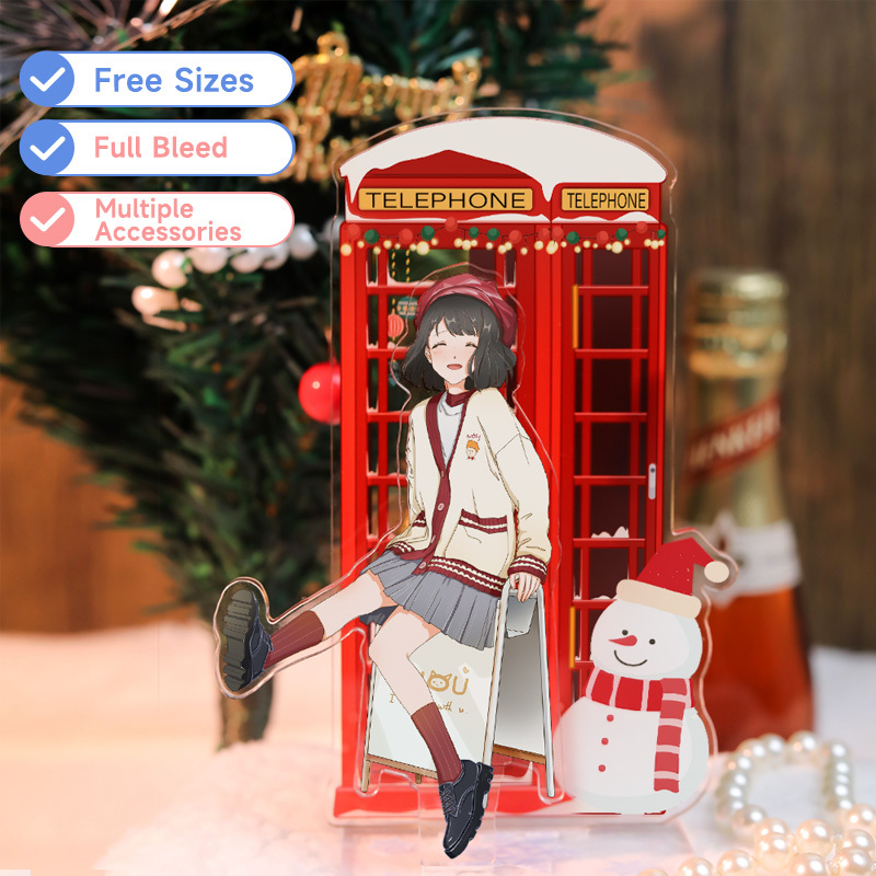 Custom Acrylic Telephone Booth Standee