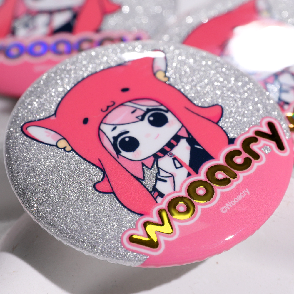 Custom Foil Holographic Round Badges