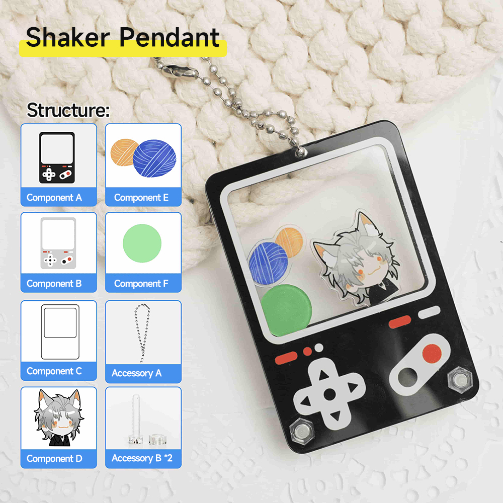 Custom Acrylic Game Shaker Pendant