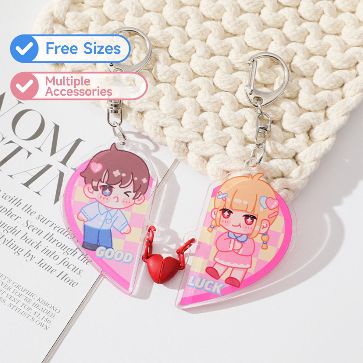 Custom Acrylic Magnet Keychains