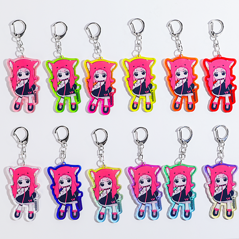 Custom Colored Edge Acrylic Keychains