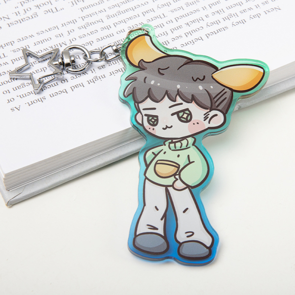 Custom Colored Edge Acrylic Keychains