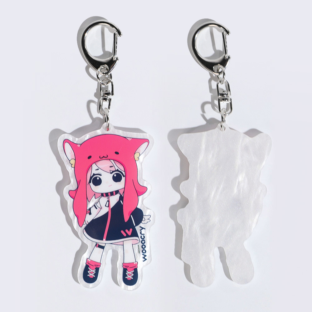 Custom Pearl Acrylic Keychains