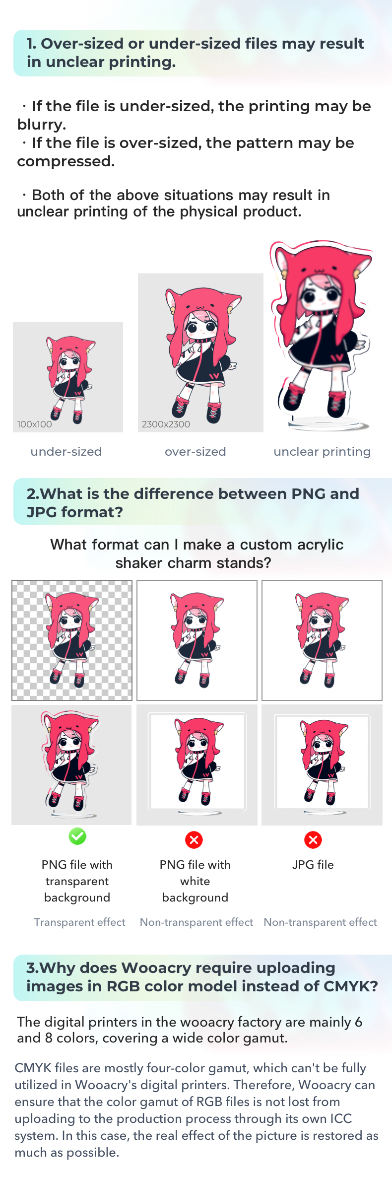 Custom Double Insert Acrylic Standees