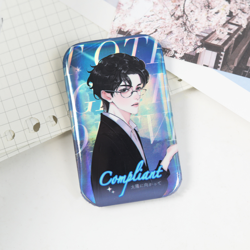 Custom Holographic Rectangular Badges