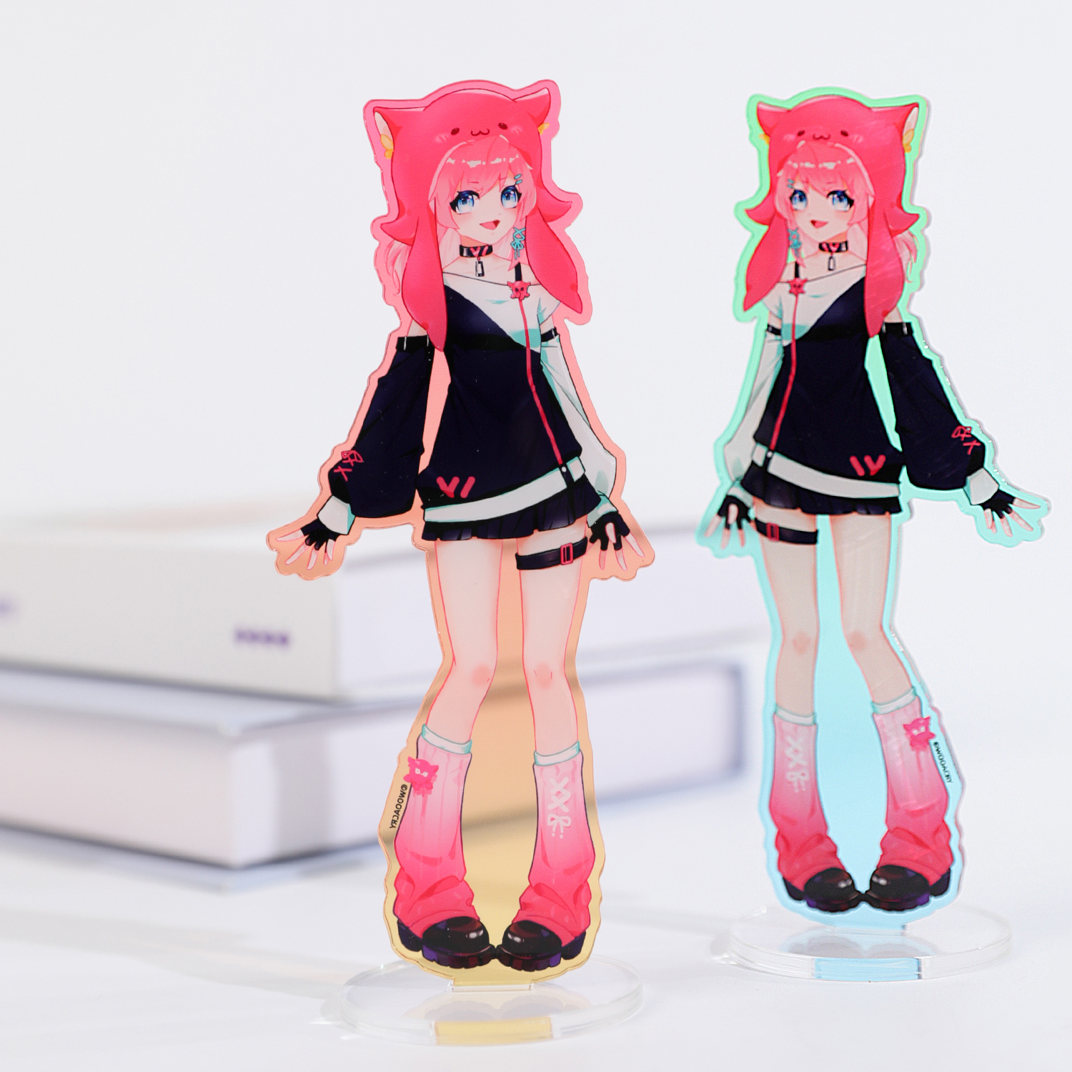 Custom Colored Edge Acrylic Standees