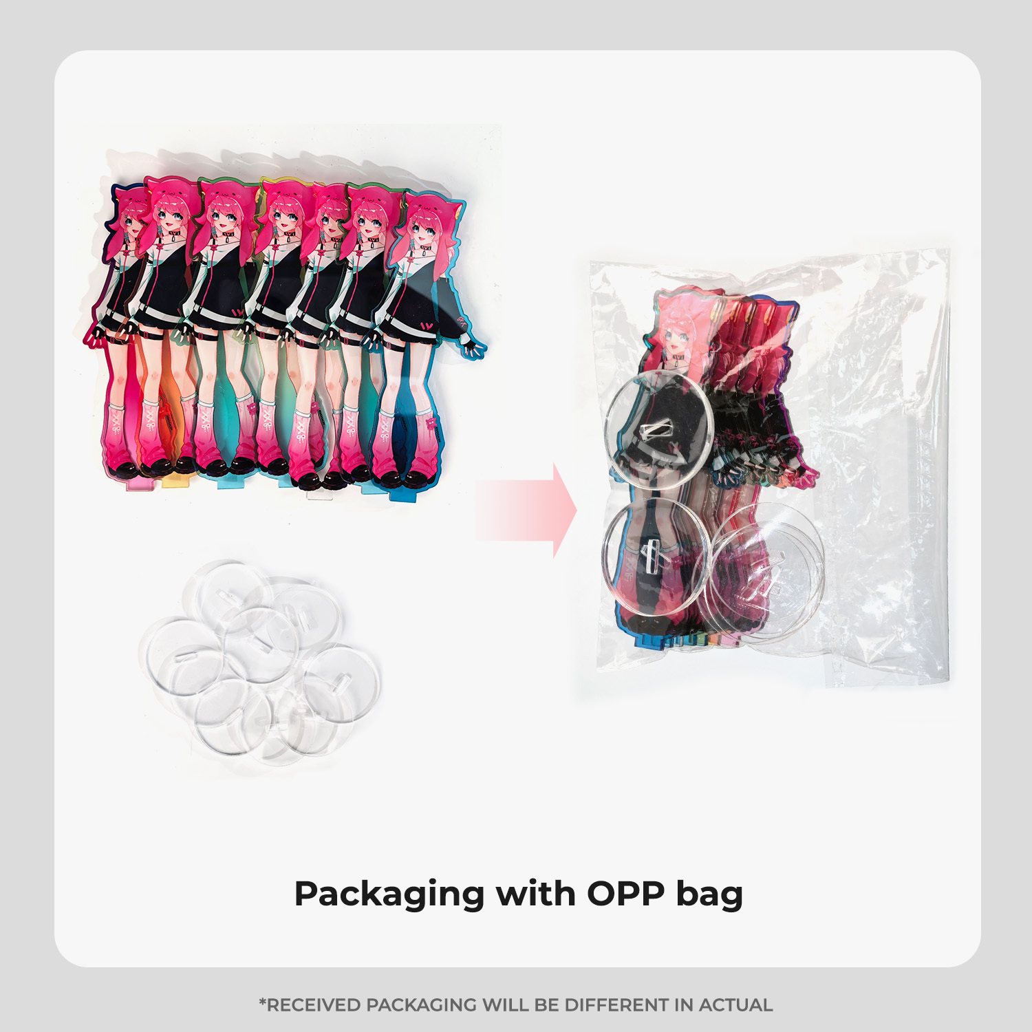 Custom Clear Acrylic Standees