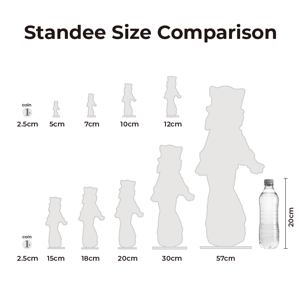 Custom Colored Edge Acrylic Standees