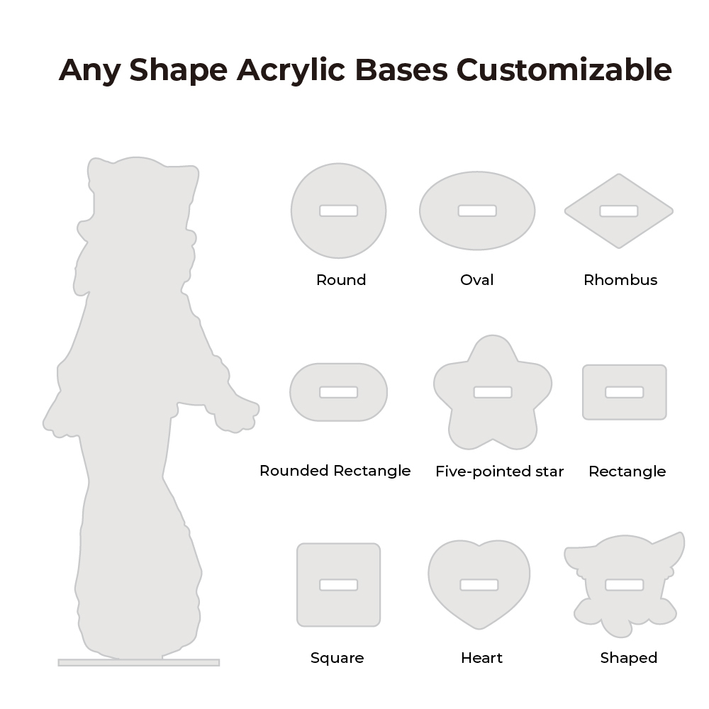 Custom Clear Acrylic Standees