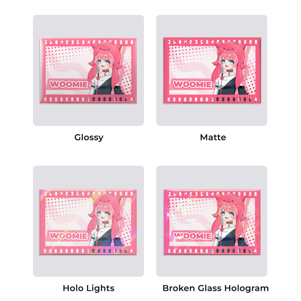 Custom Right Angle Rectangular Badges