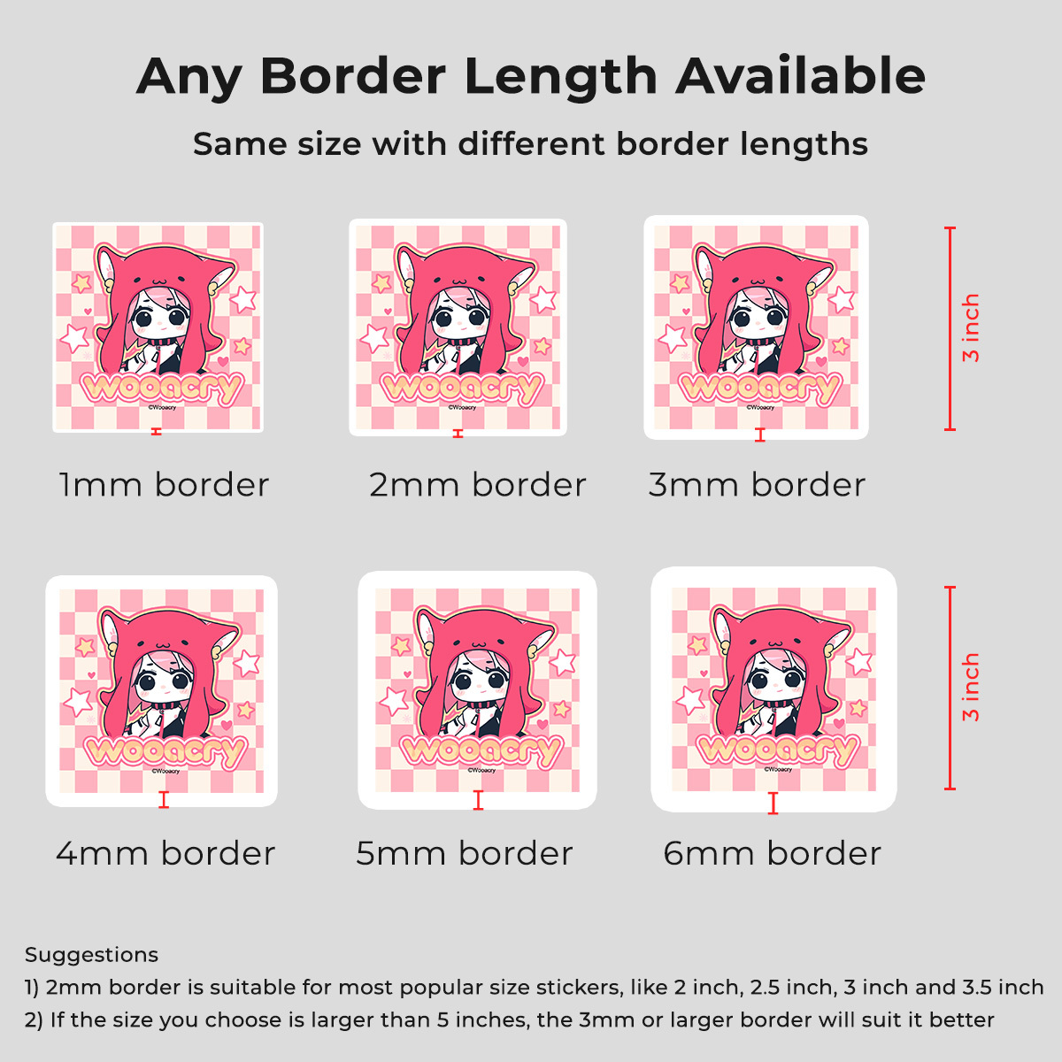 Custom Square Die Cut Stickers