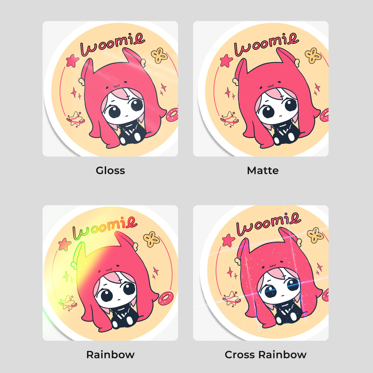 Custom Round Die Cut Stickers