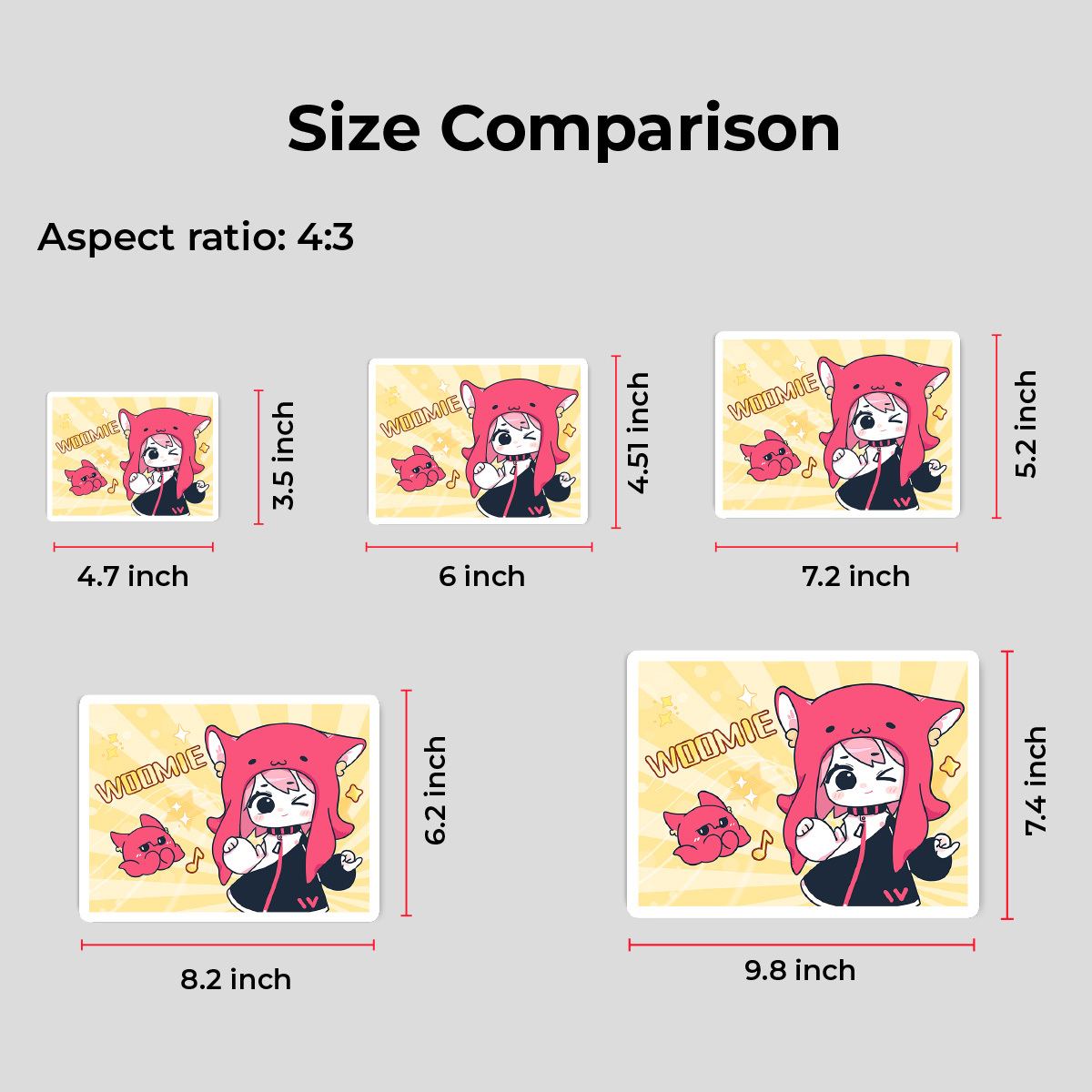 Custom Rectangular Die Cut Stickers