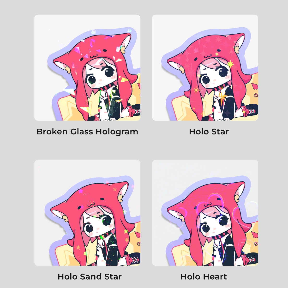 Custom Colored Edge Die Cut Stickers
