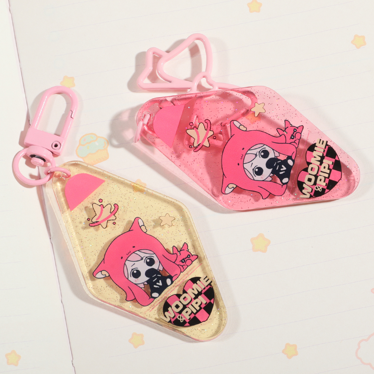 Custom Lozenge Shape Acrylic Keychains