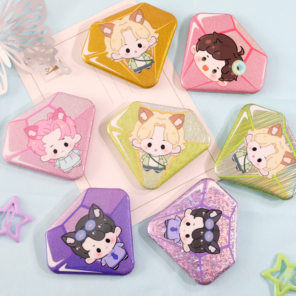 Custom Diamond Holographic Badges