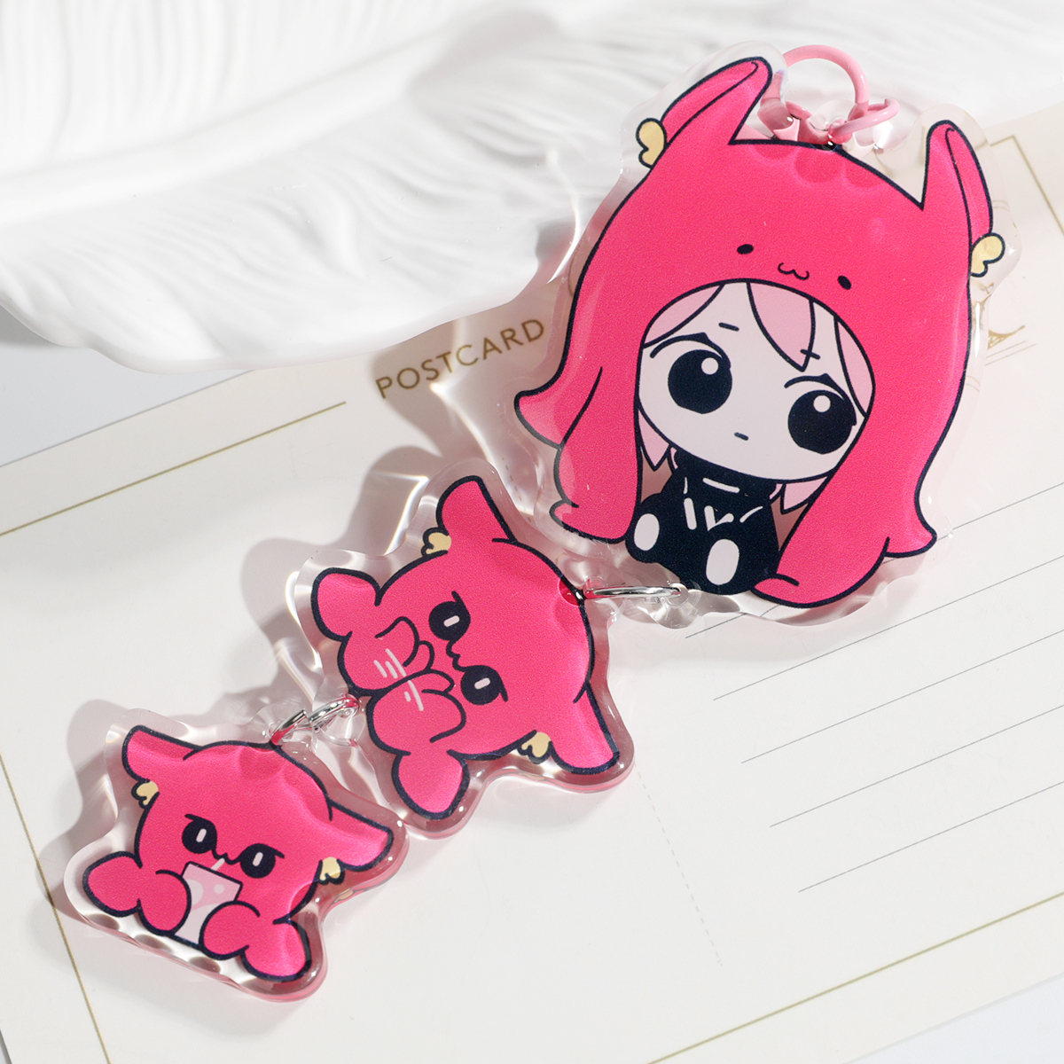 Custom Epoxy Connection Acrylic Keychains