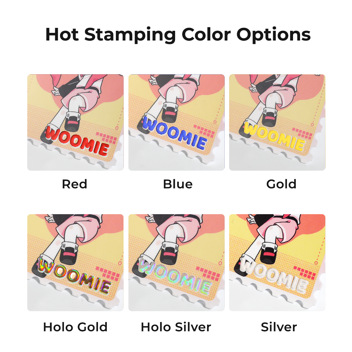 Custom Hot Stamping Stamp Stickers