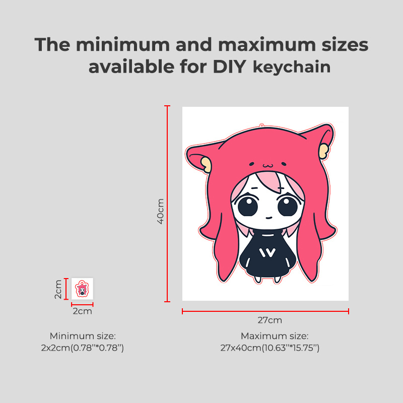 Custom Epoxy Glitter Acrylic Keychains