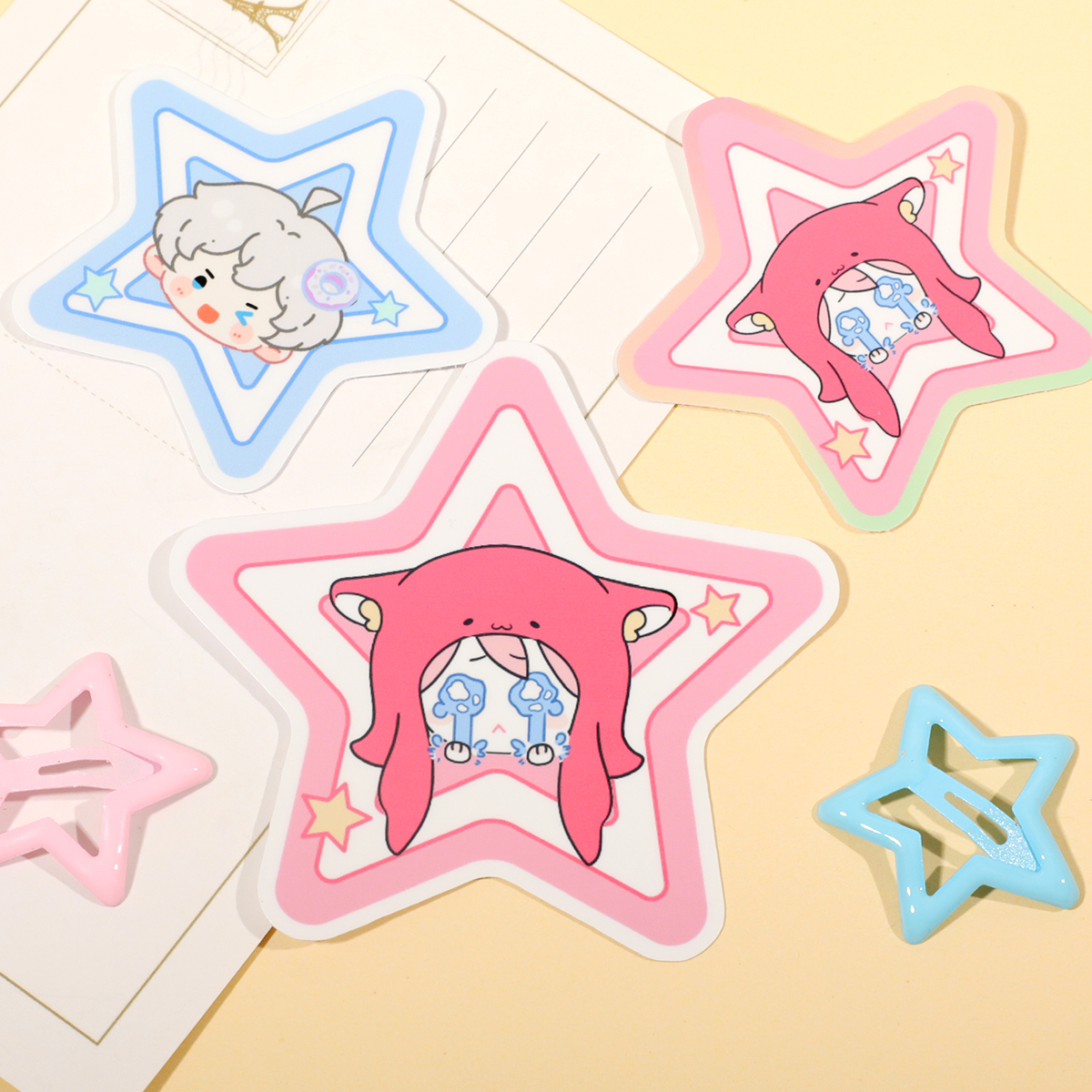 Custom Star Die Cut Stickers