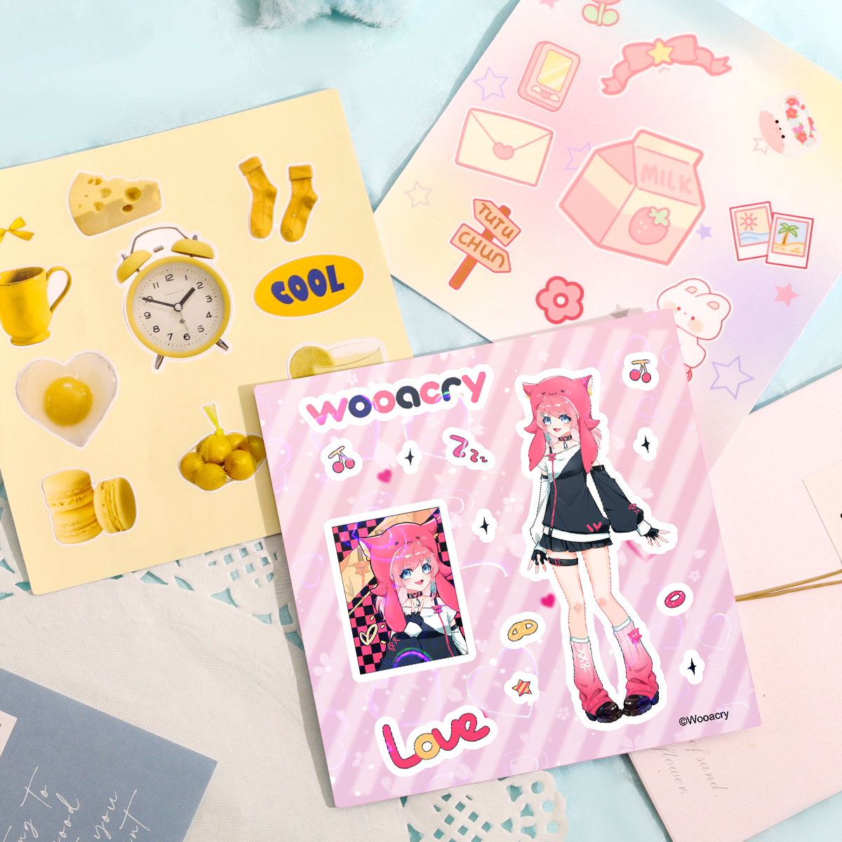 Custom Coated Paper Sticker Sheets