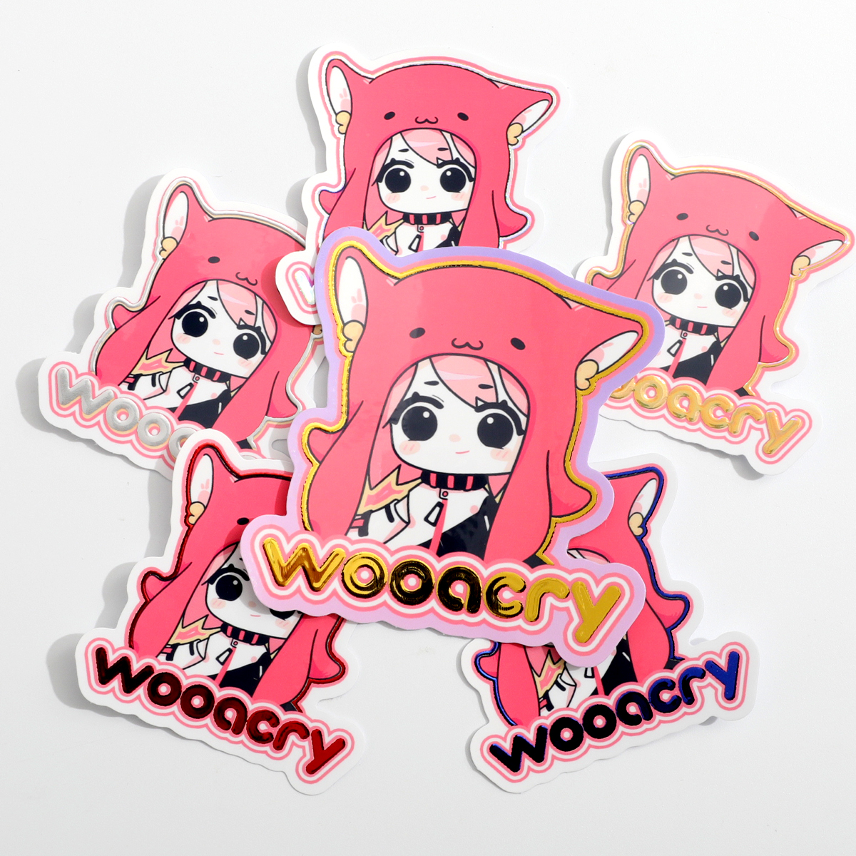 Custom Hot Foil Stamping Die Cut Stickers