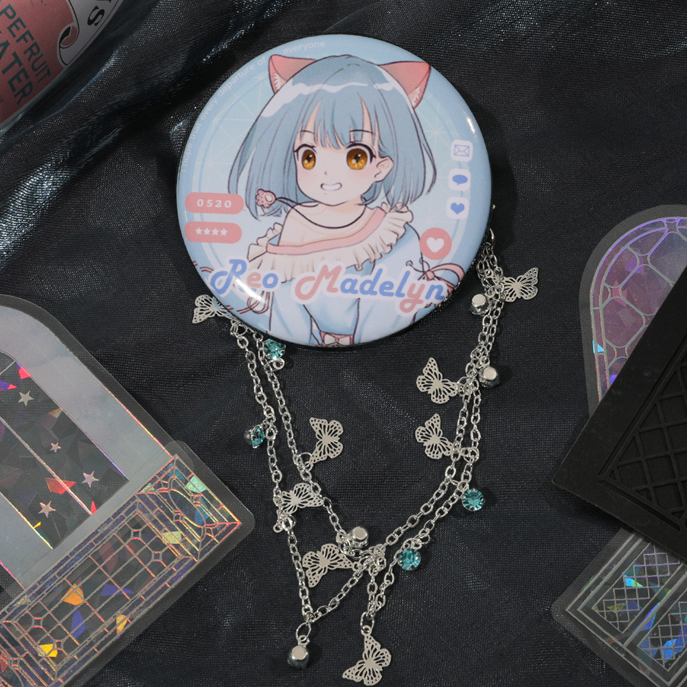 Custom Round Badge With Chains