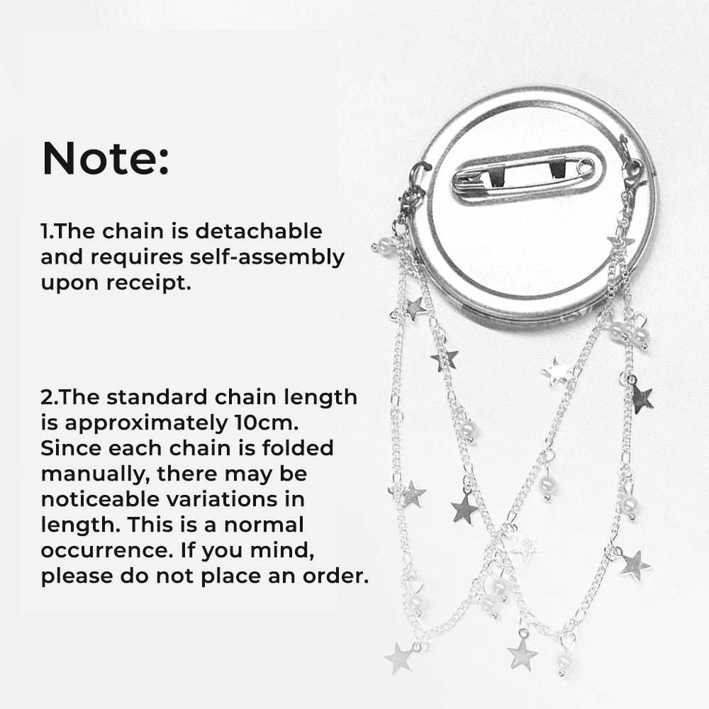 Custom Round Badge With Chains