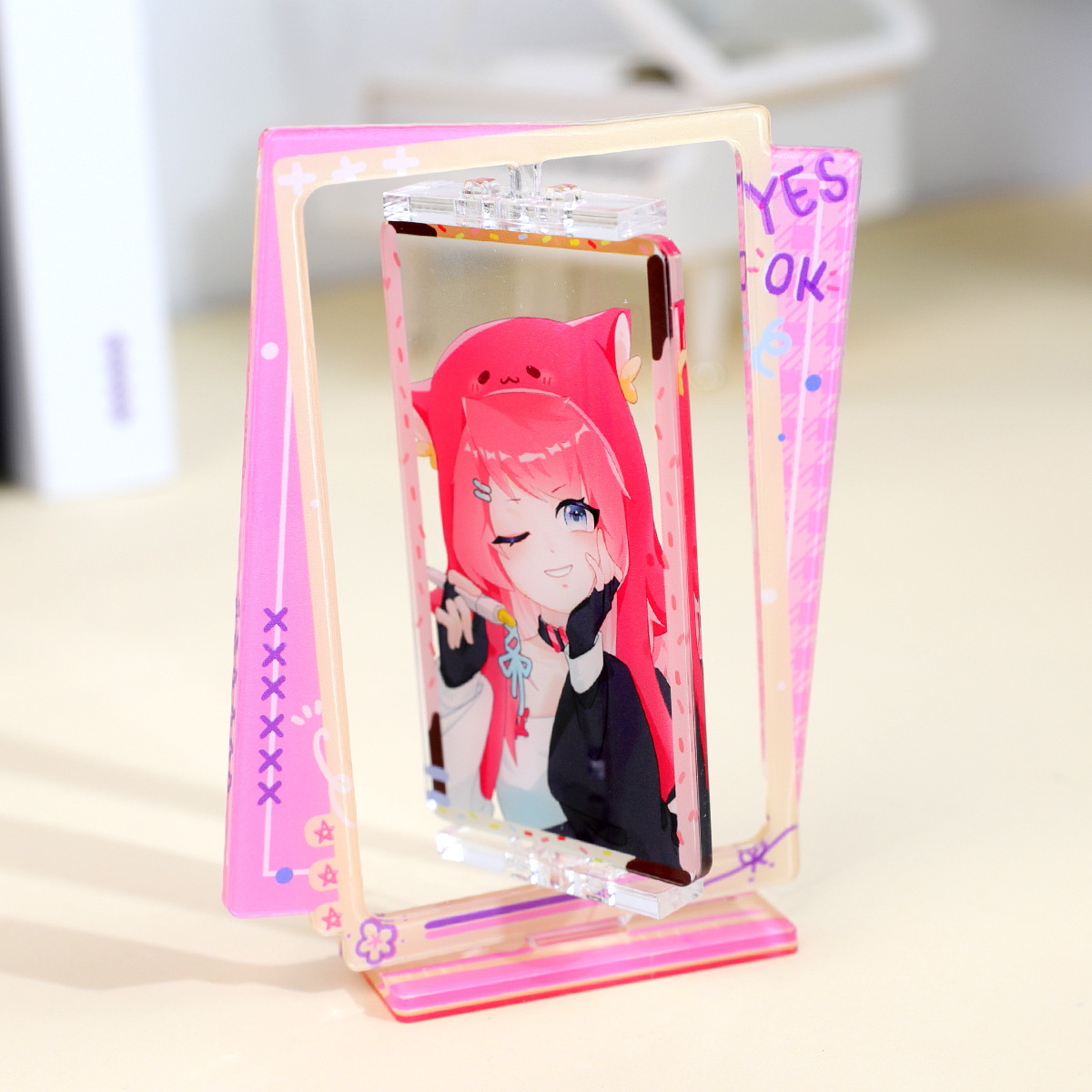Custom Hollow Rotating Acrylic Standees