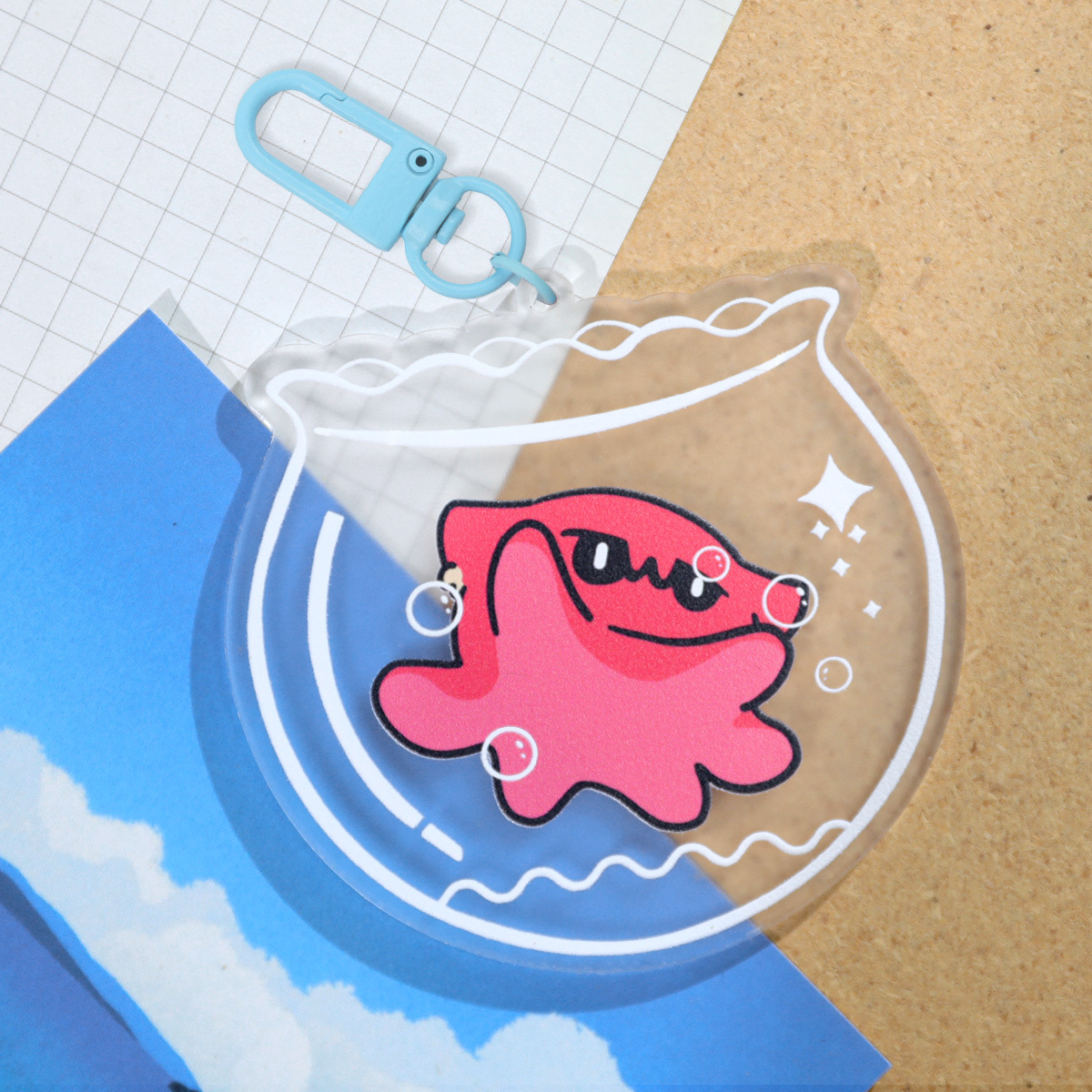 Custom Clear Frosted Acrylic Keychains