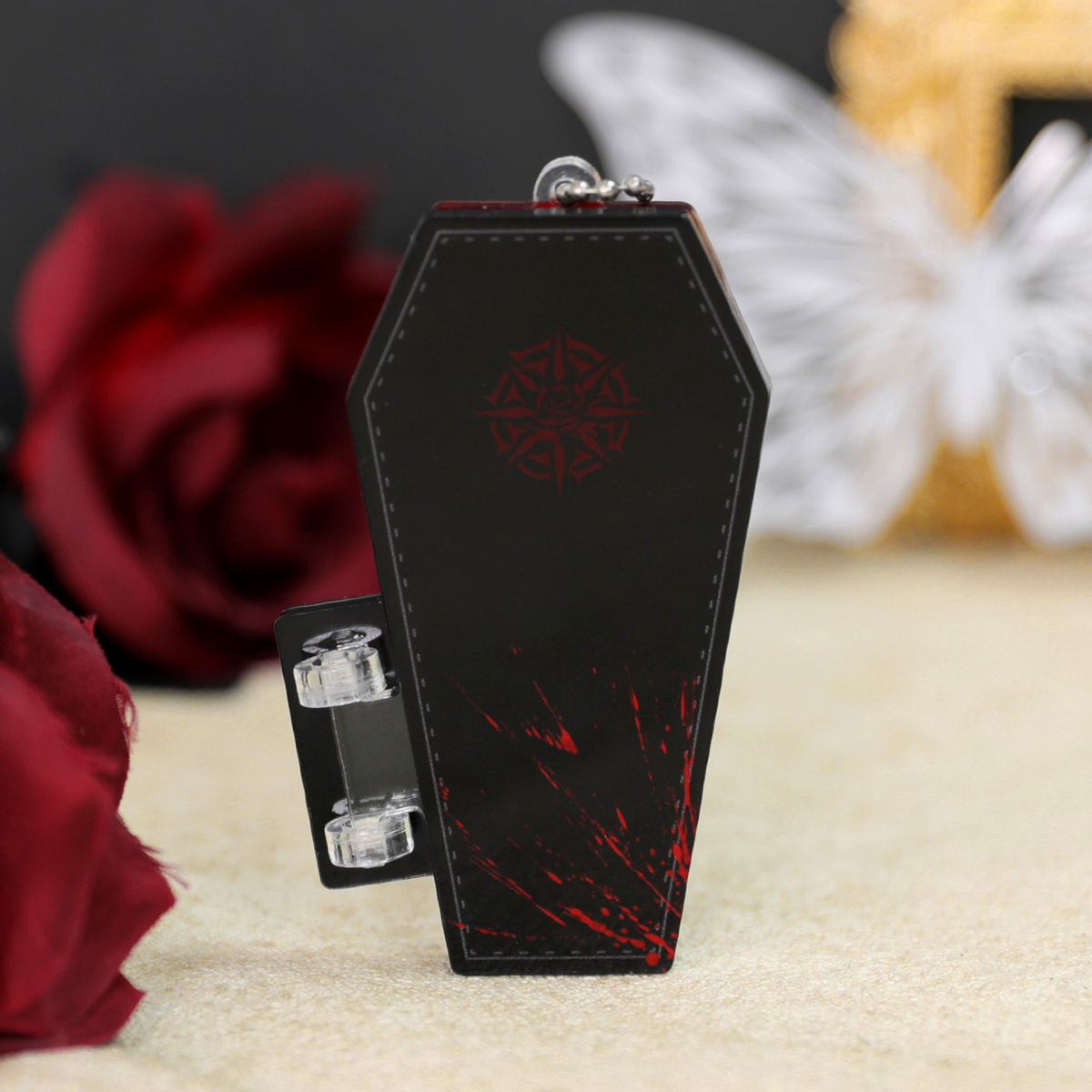 Custom Acrylic Flip-top Coffin Pendant