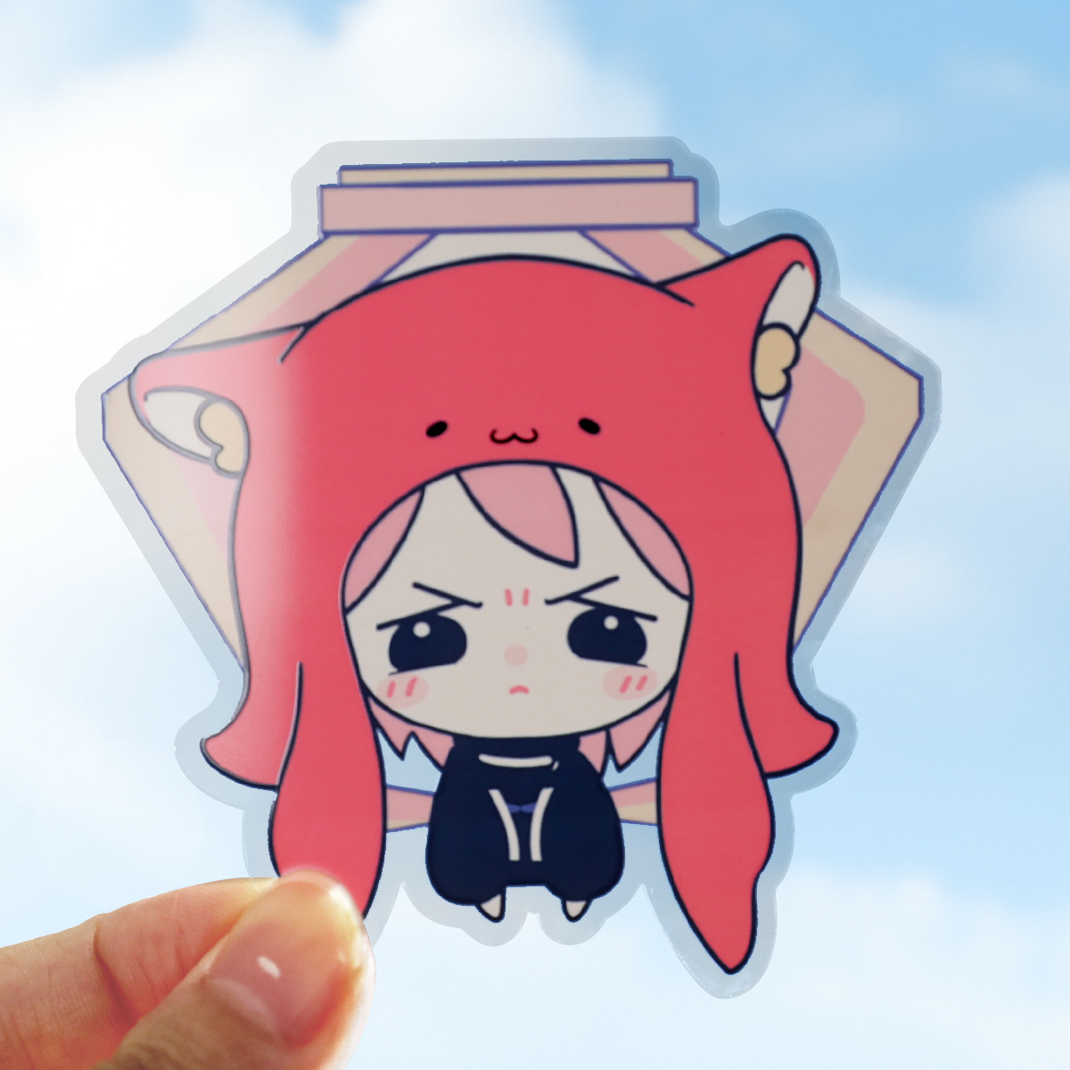 Custom Clear PET Vinyl Die Cut Stickers