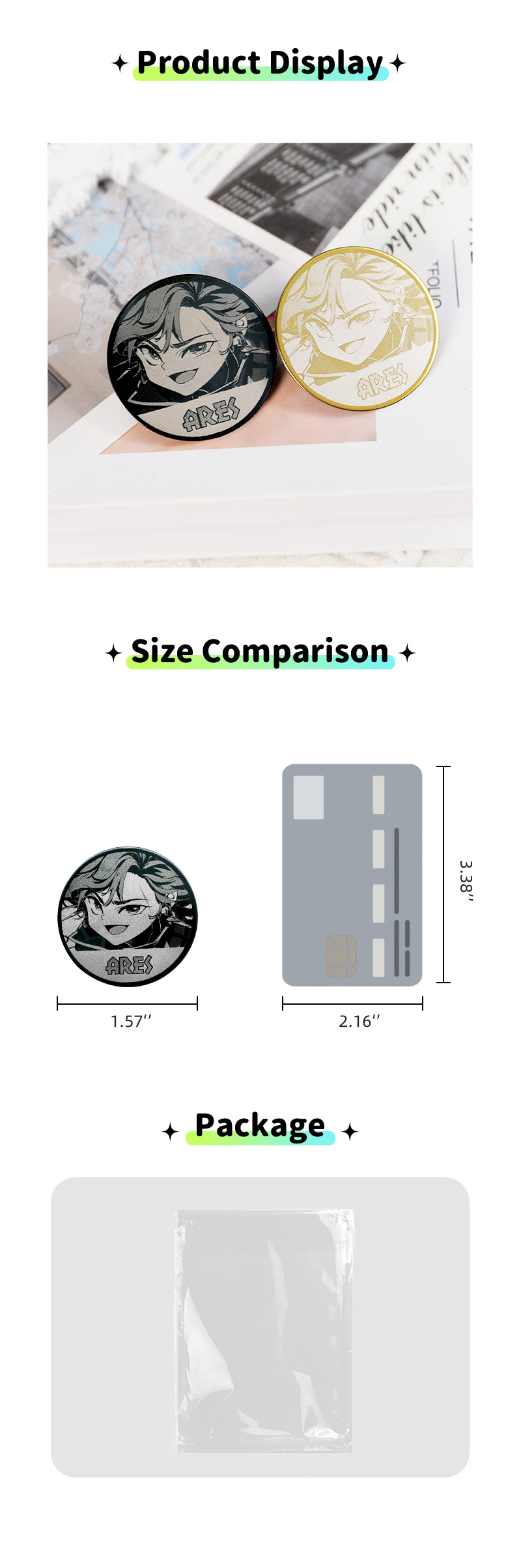 Custom Round Metal Badge