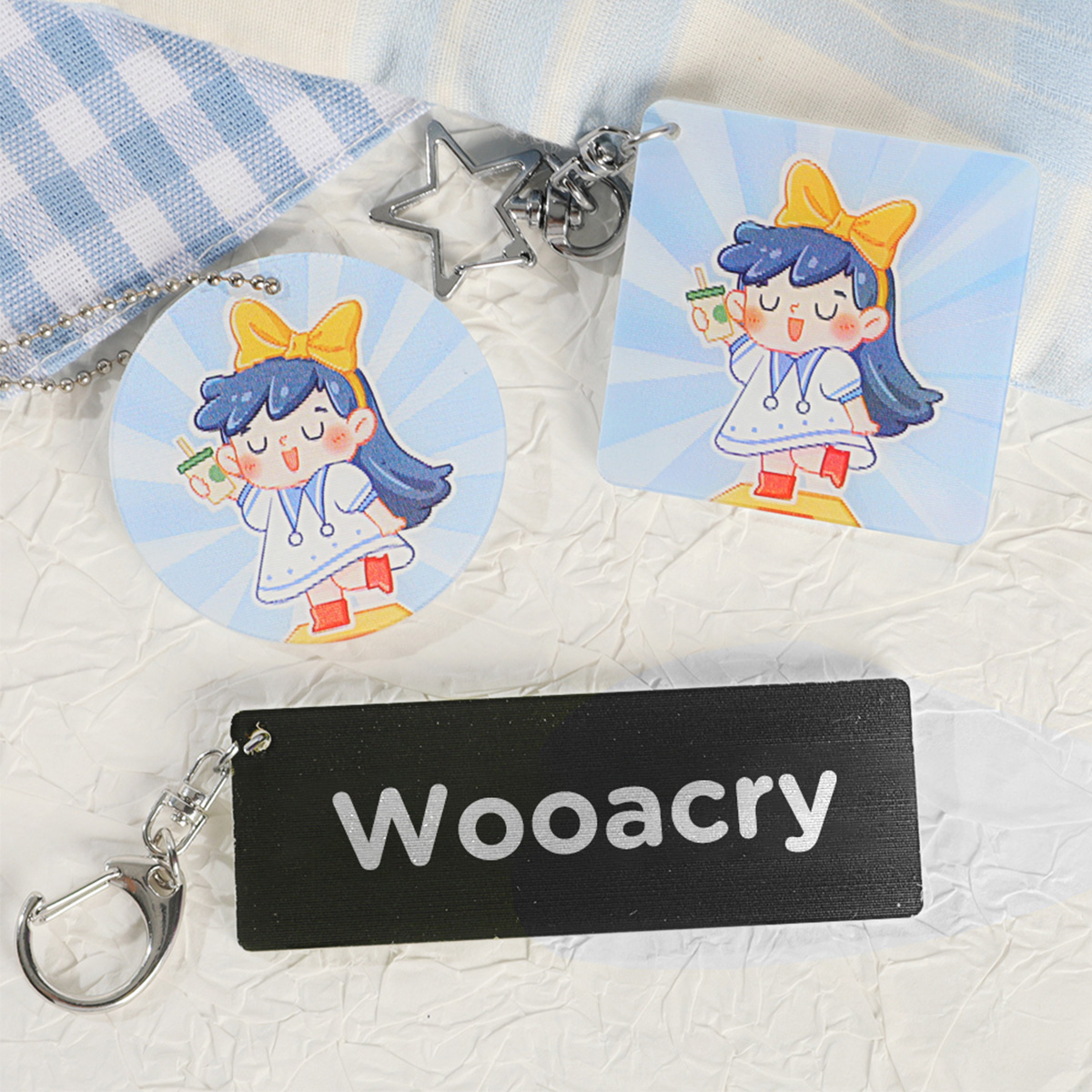 Custom Lenticular Acrylic Pendant