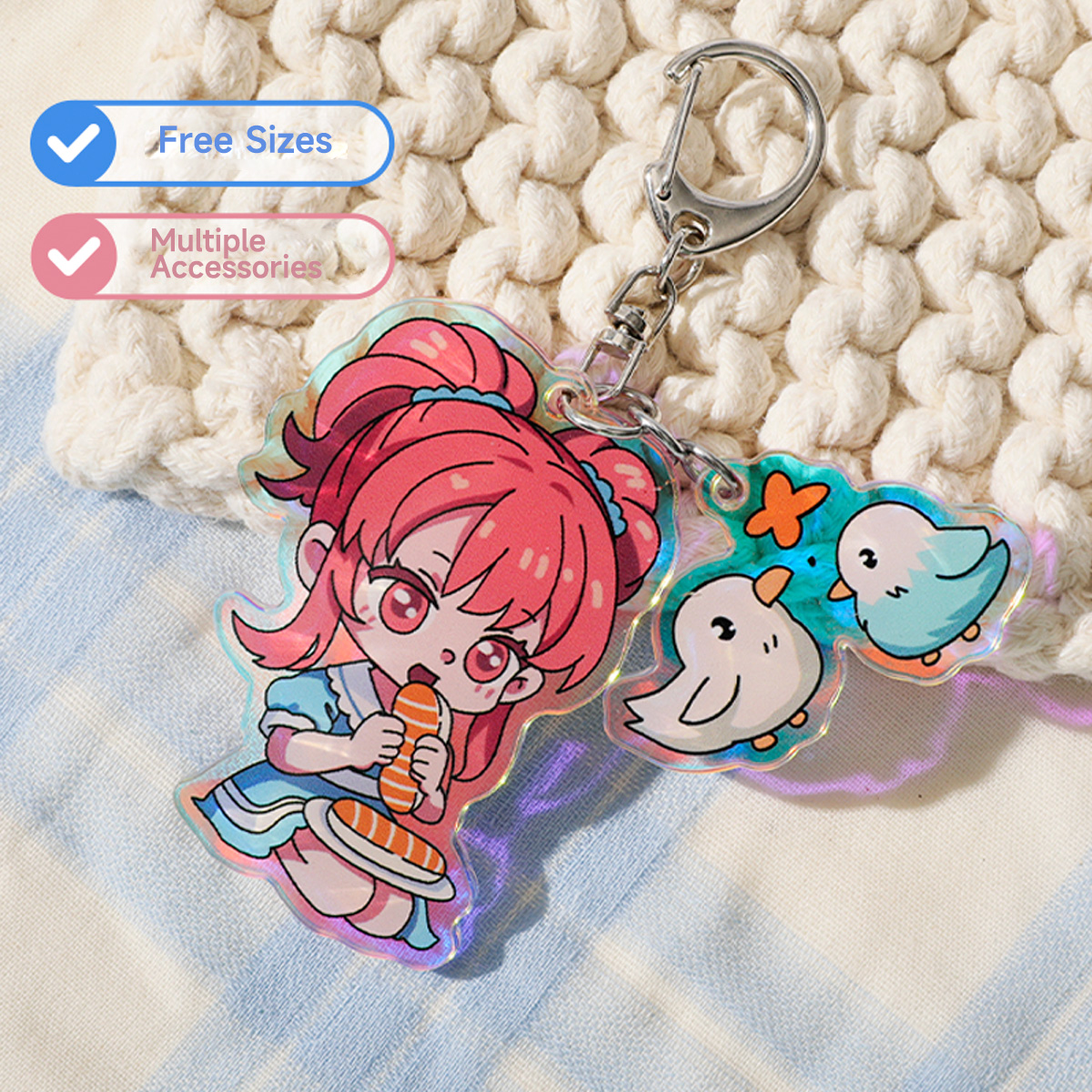 Custom Acrylic 2-Piece Keychains