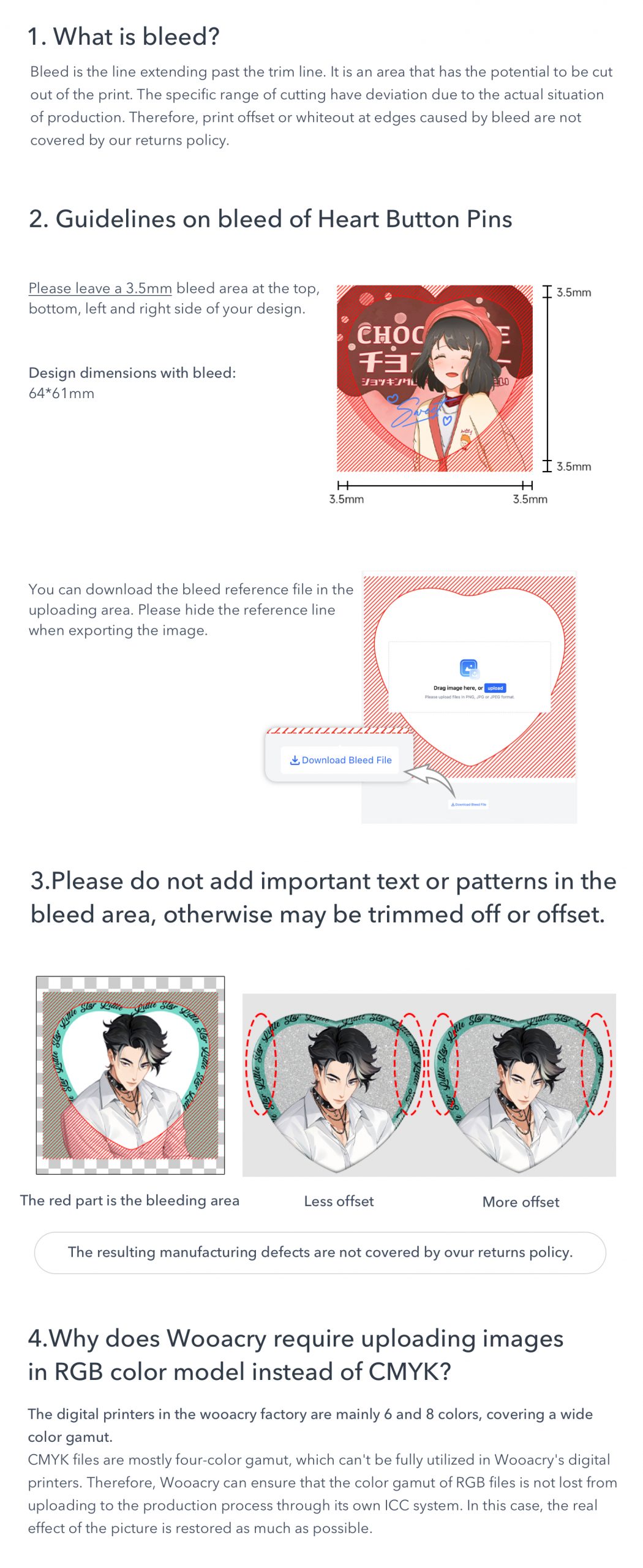 Custom Heart Shape Holographic Badges