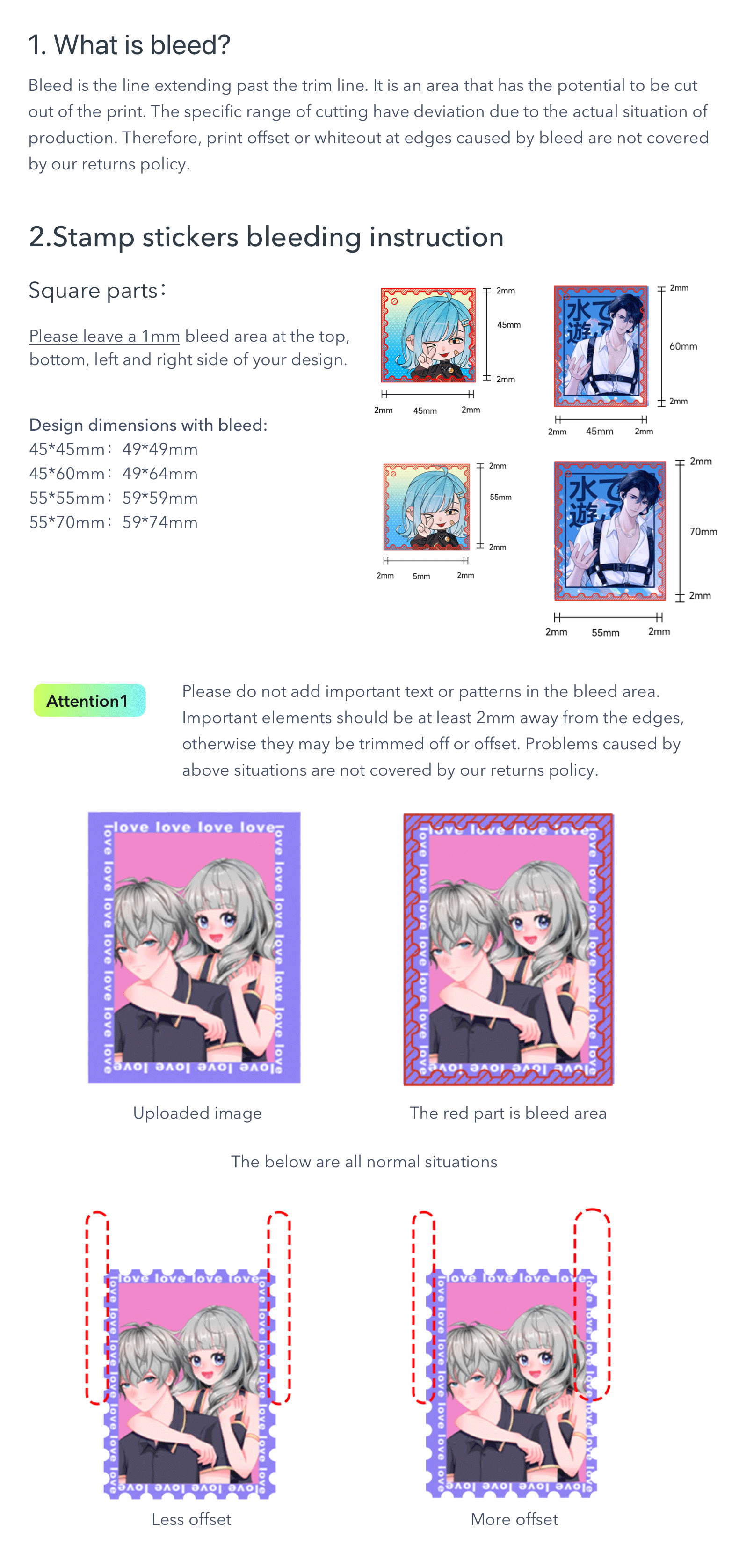 Custom Ripple Acrylic Stamp Keychains