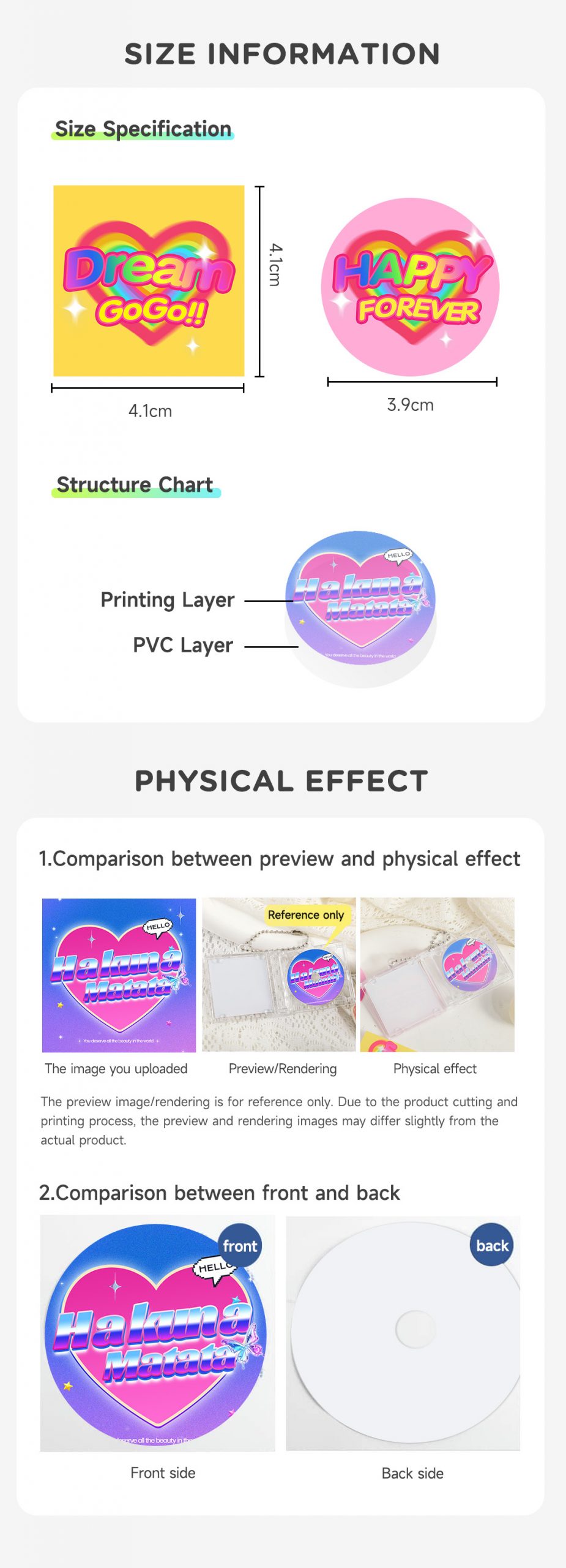 Custom Acrylic CD Keychains